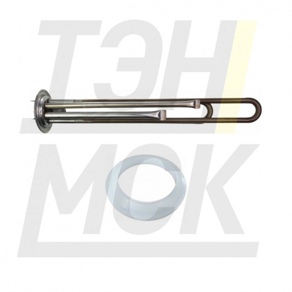 Комплект ТЭН 2кВт (2000Вт) RF для водонагревателя Thermex RZL, IS, IR, Garanterm, Electrolux EWH, под анод М4, нерж. + прокладка, 40042K1