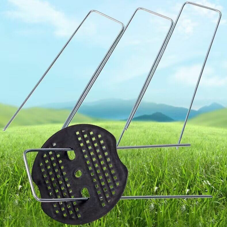Садовые шпильки U-образные грунтозацепы Колышки для теплиц Крепежные колышки для агроткани Газонные фиксаторы для труб