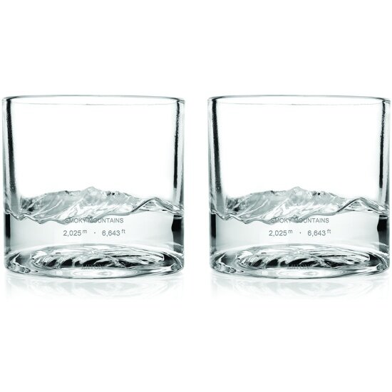 Набор стаканов для виски Liiton "Smoky Mountain" 2 шт, 230 мл, хрустальное стекло (L60600)