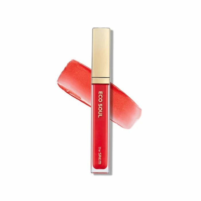 The Saem Eco Soul Shine Lip Gloss #CR01 Coral Nectar блеск для губ (4.3мл.)