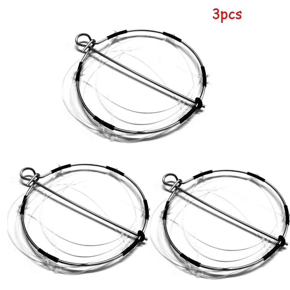 Круглая ловушка для крабов из нержавеющей стали 3pcs