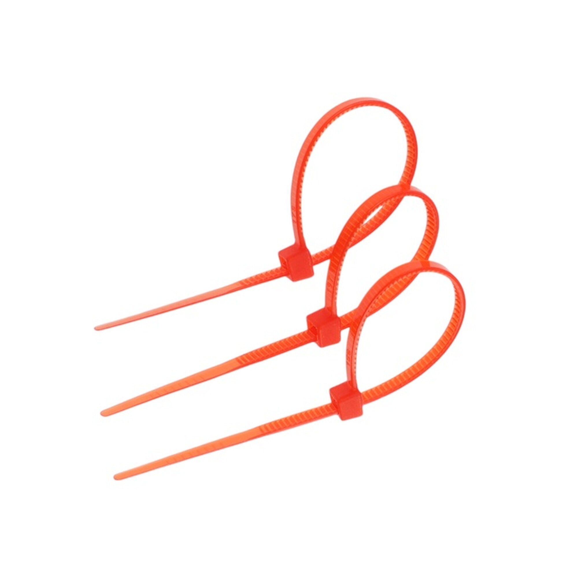 Хомут нейлоновый для стяжки, тундра, 2,5х100 мм, красный, 25 шт