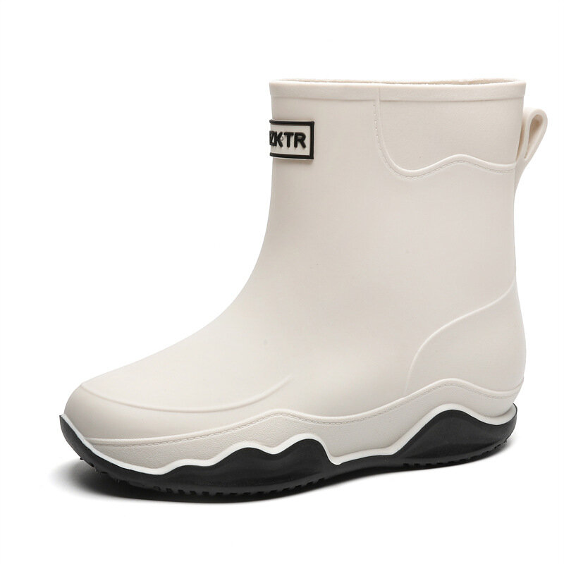 Летние полусапожки, модные, новые, пара, резиновые сапоги средней высоты, водонепроницаемые, нескользящие и износостойкие, подходят для скалолазания, рыбалки, еды на вынос, мытья автомобиля и работы, резиновая обувь