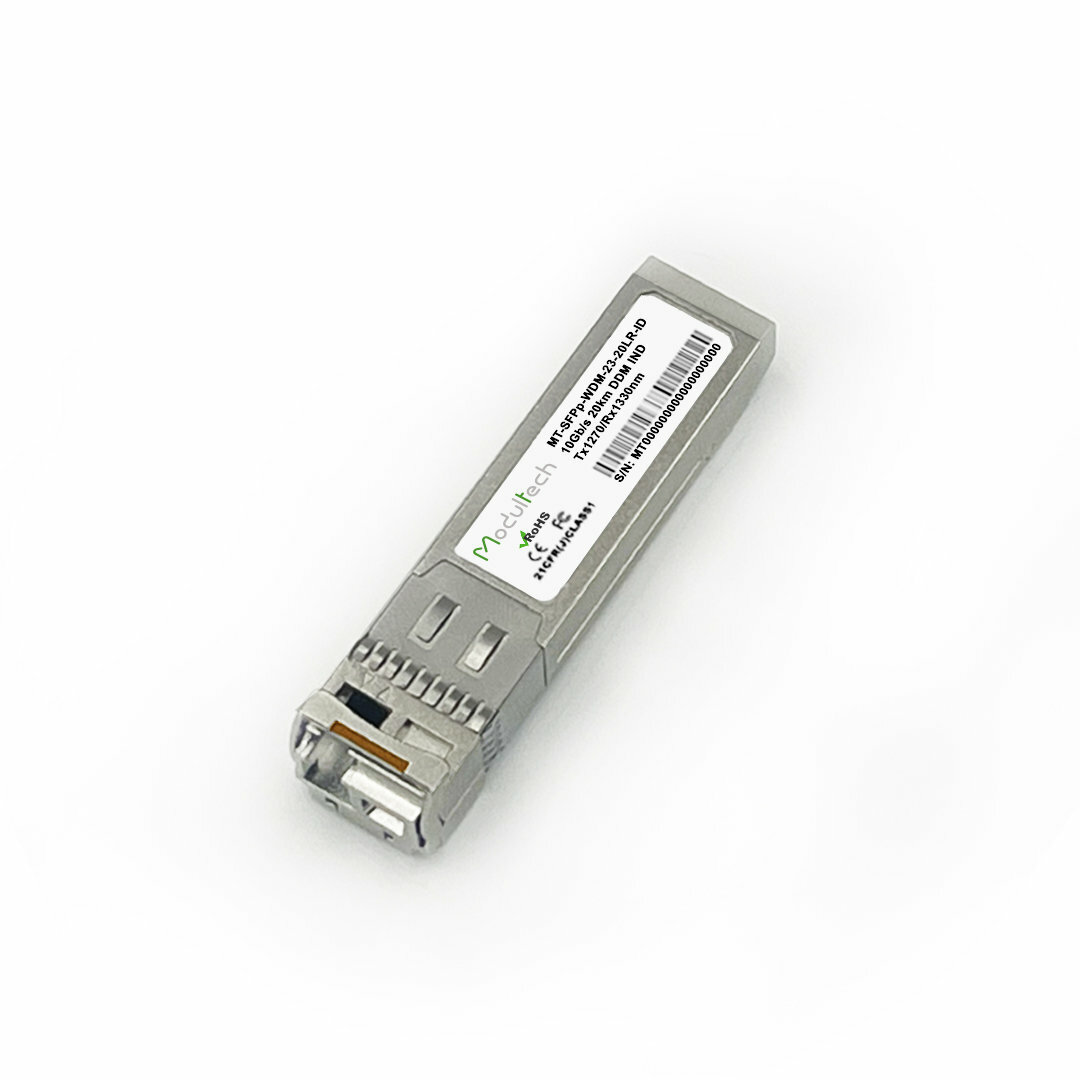 Industrial SFP+ WDM 10 Гбит/с, 20 км, 1270/1330 нм, SMF, LC