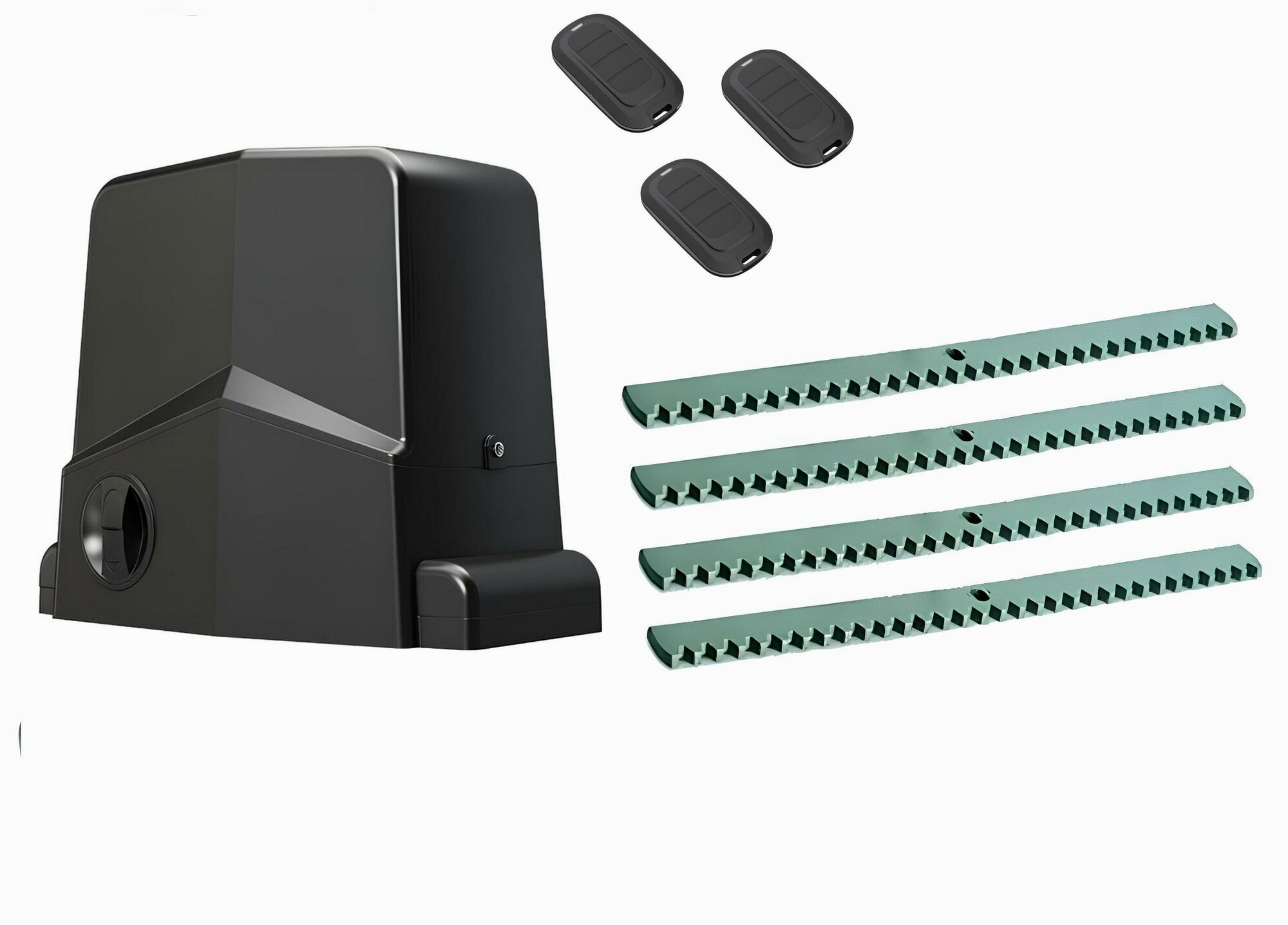 Автоматика для откатных ворот ARW-600MKIT KR4-Т3, комплект: привод, 3 пульта, 4 рейки