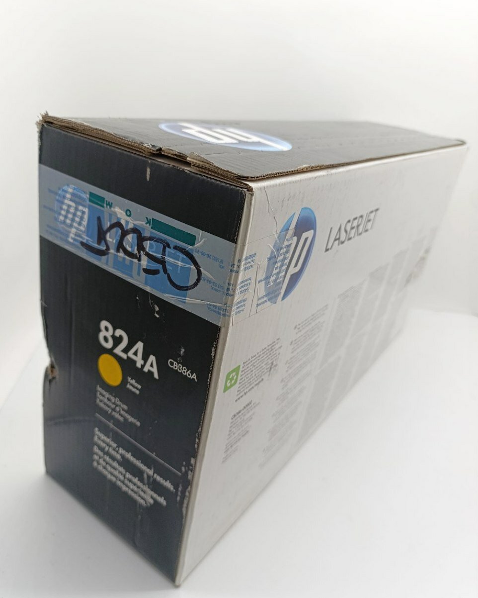 Фотобарабан HP лазерный №824A (CB386A) желтый для принтера Color LaserJet CM6030, CP6015, CM6040. Товар уцененный