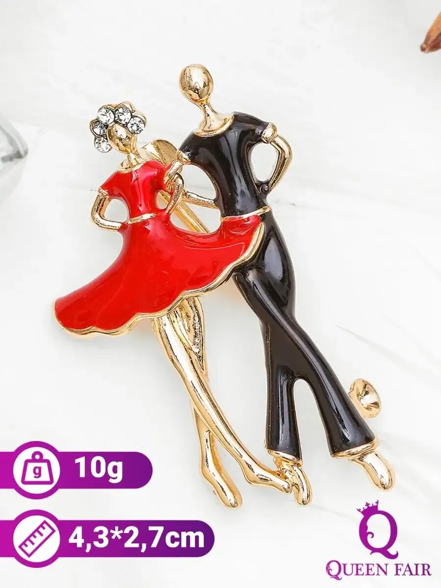 Брошь, стразы