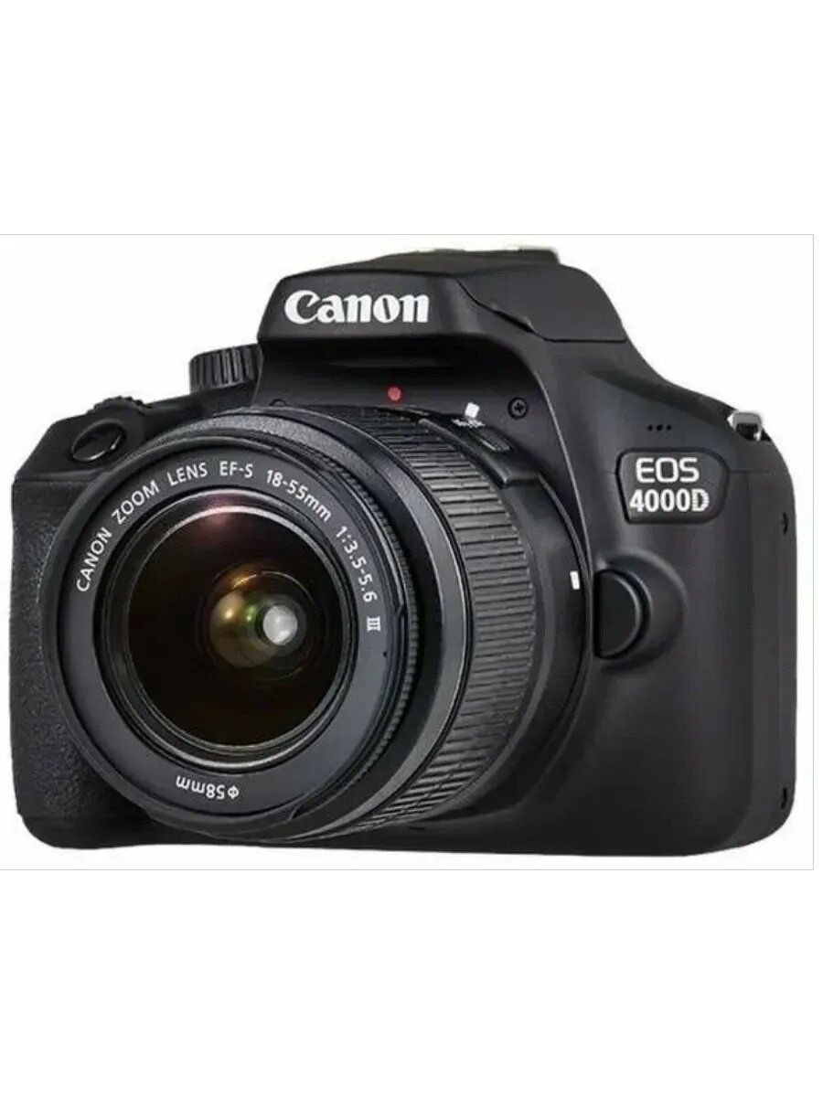 Зеркальный фотоаппарат Canon EOS 4000D Kit EF-S 18 55mm f/3.5 5.6 , черный