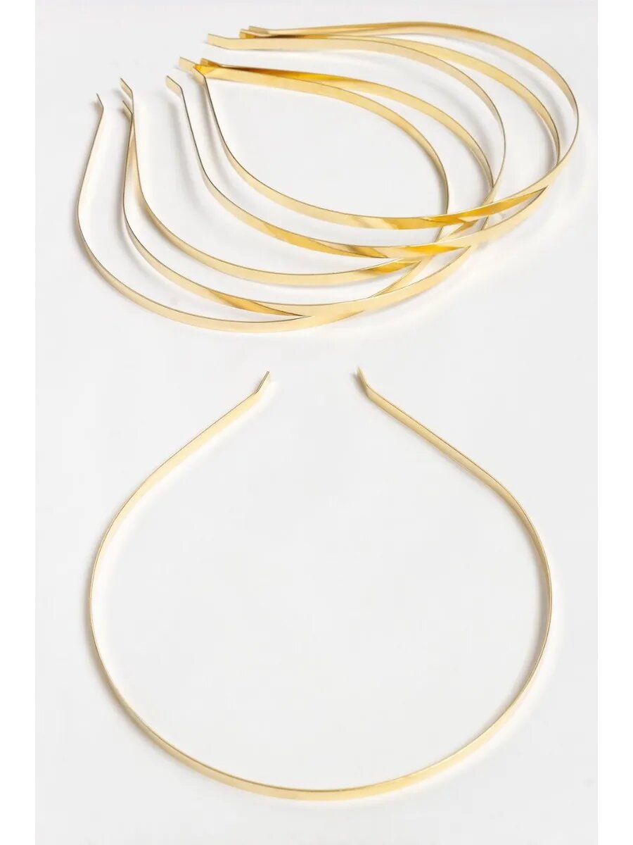 Ободки для волос металл 5 мм (5 шт)