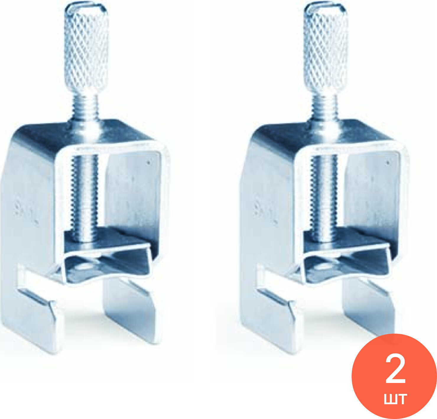 Зажим для кабеля DKC / ДКС для подключения экрана, диаметр проводника 8мм, 1шт. / электрика (комплект из 2 шт)