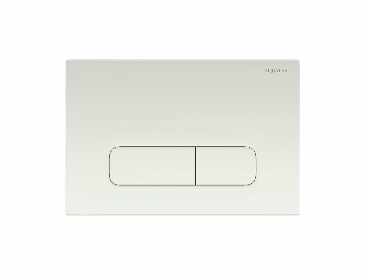 Панель смыва Aquatek 002AQ для INSP-0000001 Pneumo S, клавиши прямоугольные, белый PNS-0000006