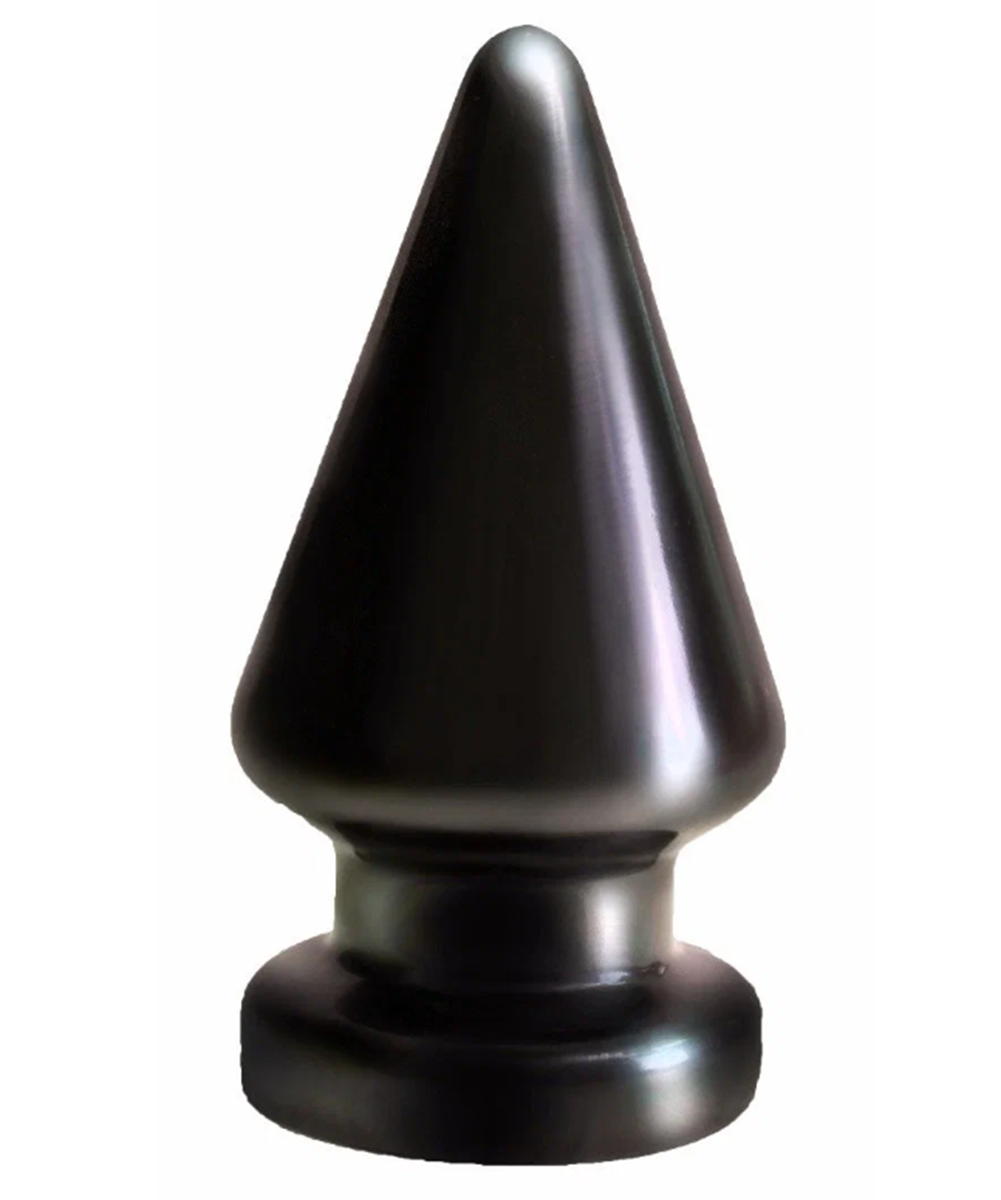 Анальная втулка гигант LoveToy "Black Magnum", черная, длина 18 см