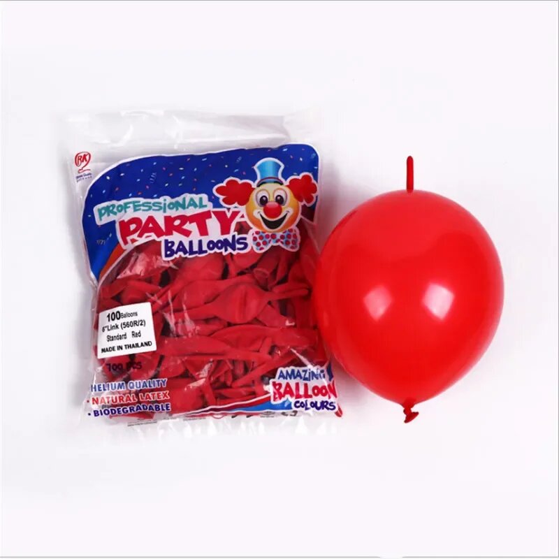 Воздушный шар 6 дюймов YHZNXH многоцветный Красный, 6inch 50pcs