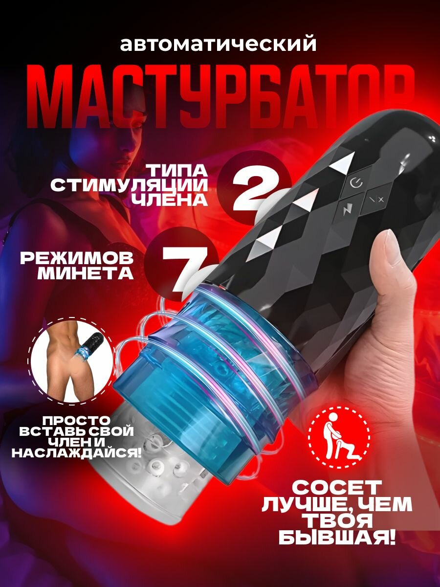 Мастурбатор Modixie "Секс-самолёт", мужской, 8 режимов, пластик/силикон, телескопический