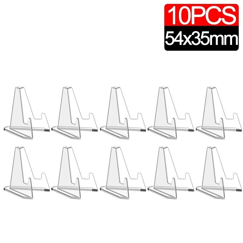 Оптовая продажа, акриловые подставки для монет, небольшой мольберт, стойка для карт, памятный держатель для монет, капсулы, поддержка