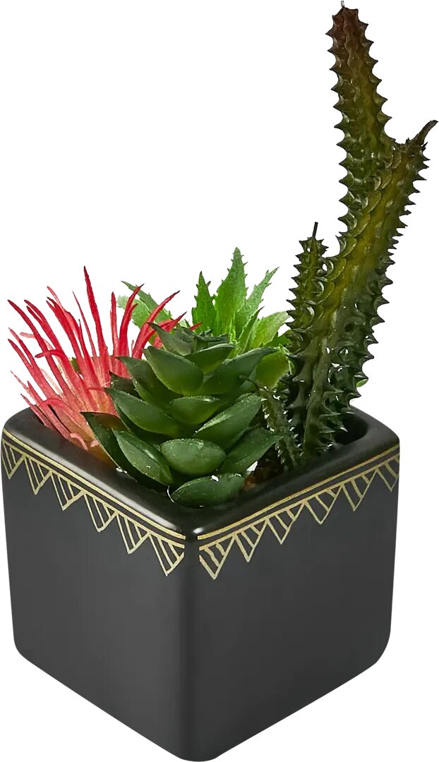 Искусственное растение Суккулент пластик 17 см