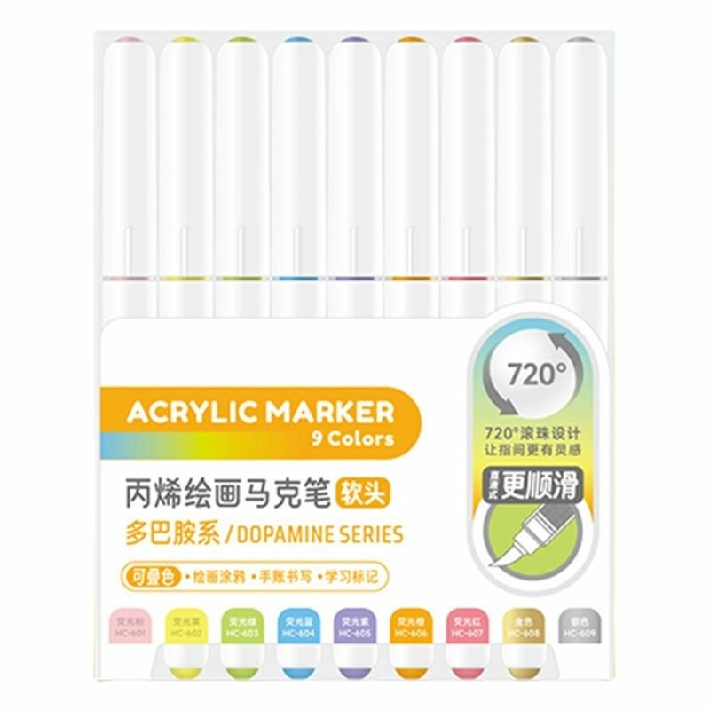 Жидкая акриловая краска маркер, - 7