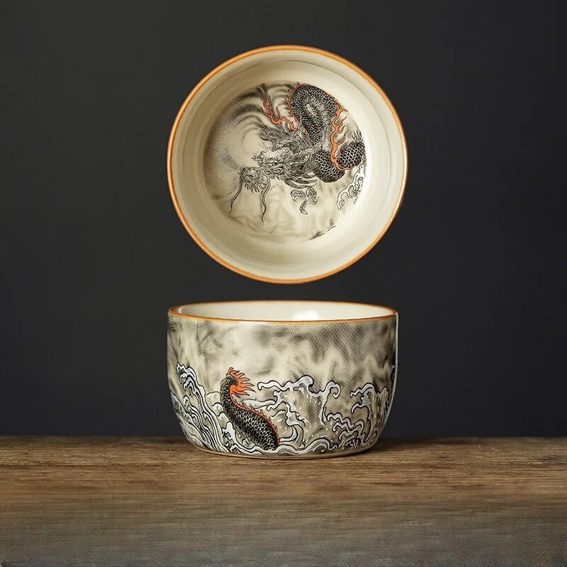 Керамическая чашка с драконом JIANGXINSHE 150 мл