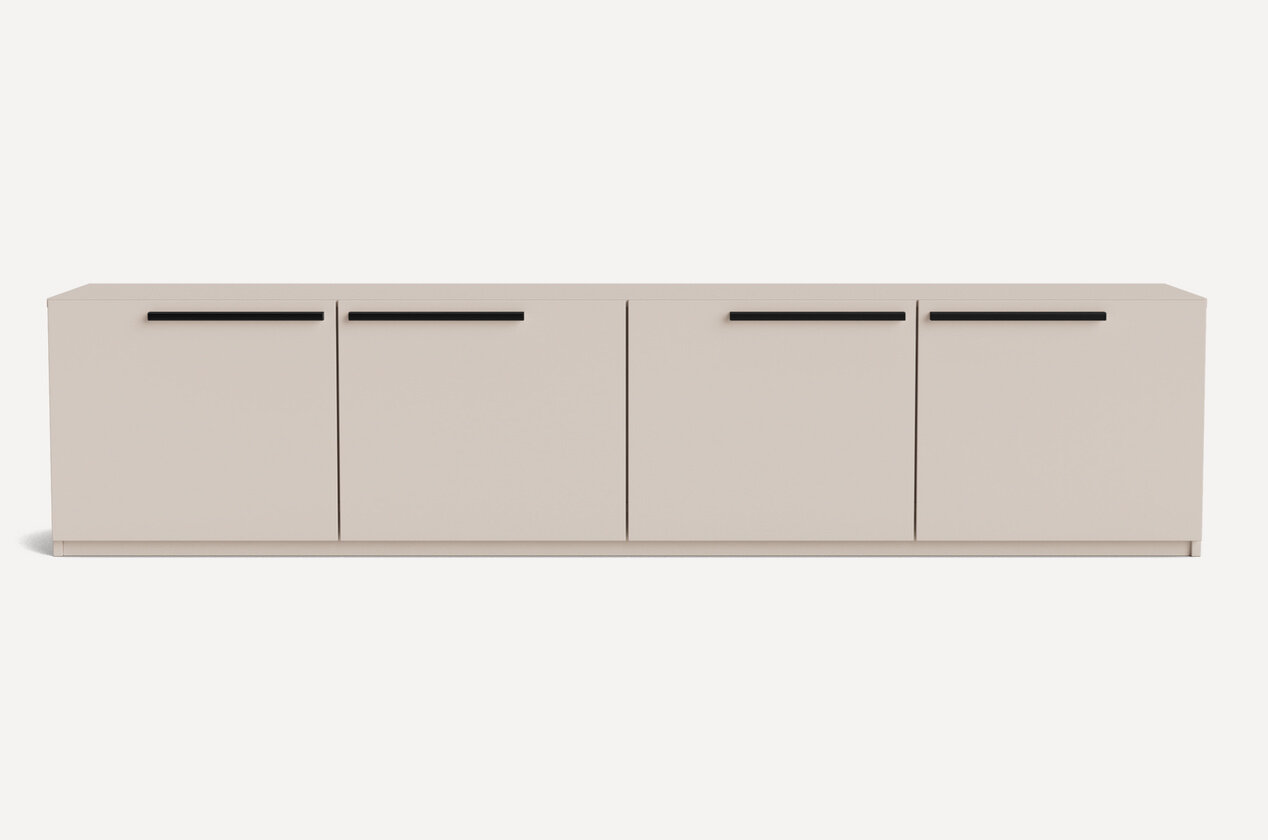 Тумба под телевизор напольная Divan.ru Кимбол-1 Латте, 200х44х45 см, бежевая