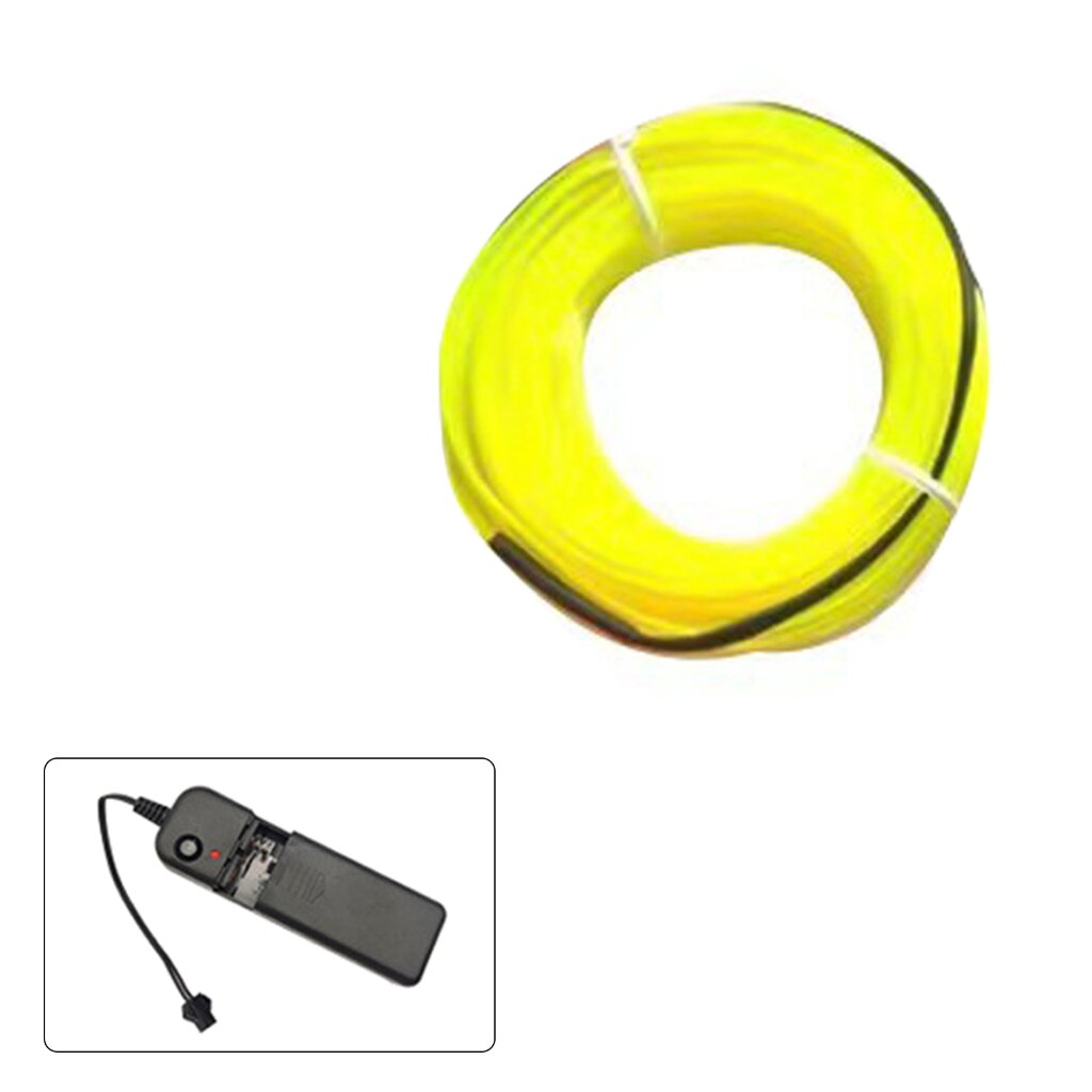 1 светодиодная панель рассеянного освещения салона автомобиля-флуоресцентно-зеленый-3-метровый аккумуляторный отсек