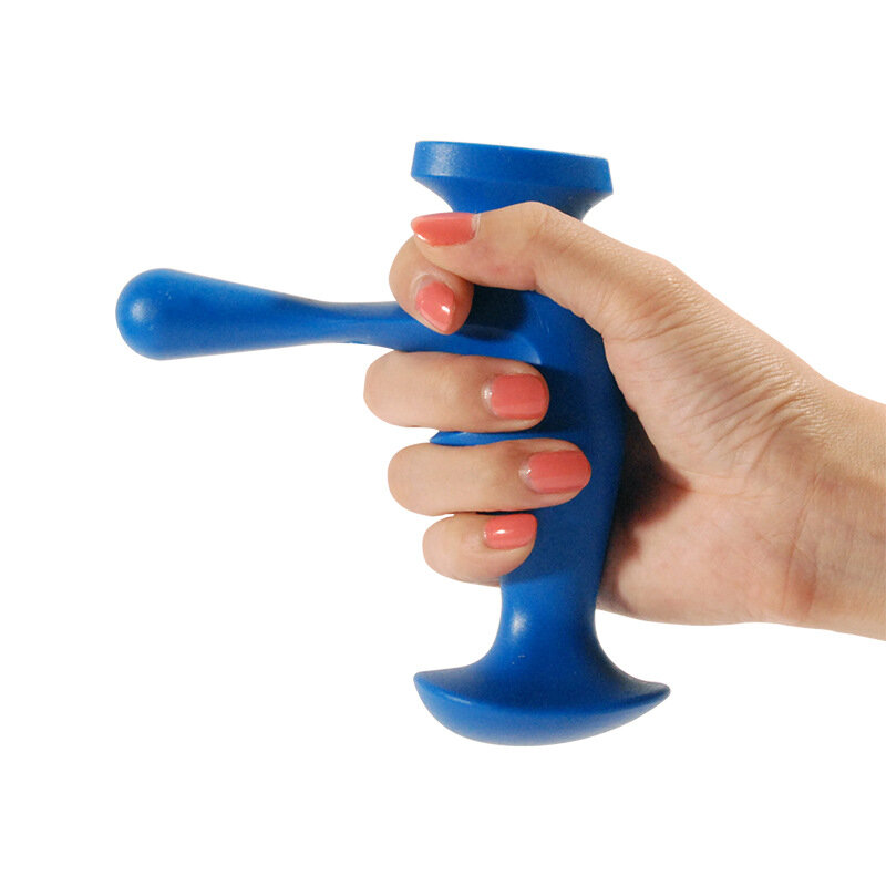 Инструмент для глубокого массажа тканей, T‑Точечный массажер для тела, удобный для удержания, глубокое расслабление тканей, массажер для триггерных точек, защита для большого пальца, для шеи, плеч, рук, ног, ступней (1 шт, синий)