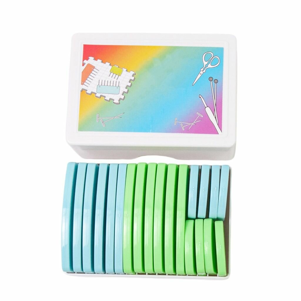 20 шт. гребней для блокировки вязания, шитья, вязания крючком, рукоделия, изогнутые