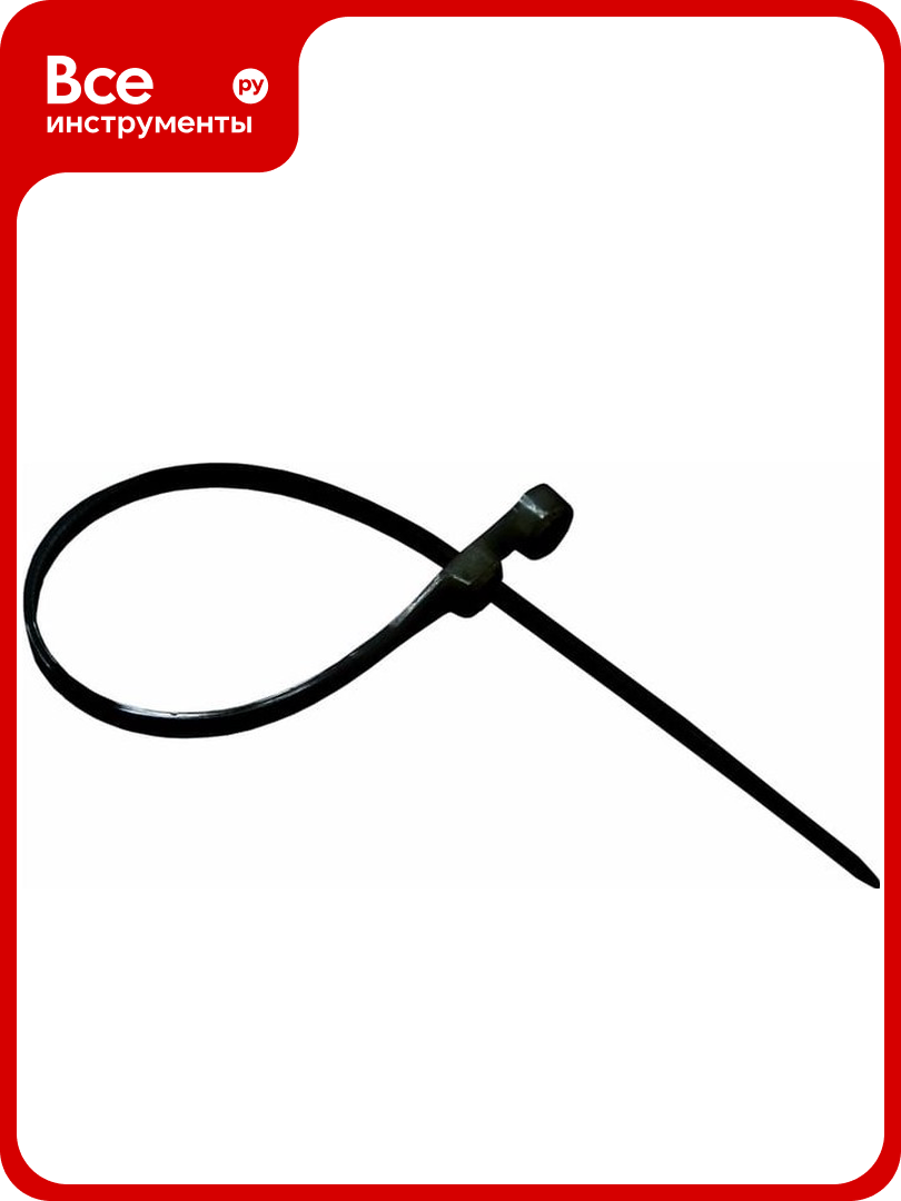 Нейлоновая стяжка под винт REXANT 100x3,6мм, черная 100 шт/уп 07-0105