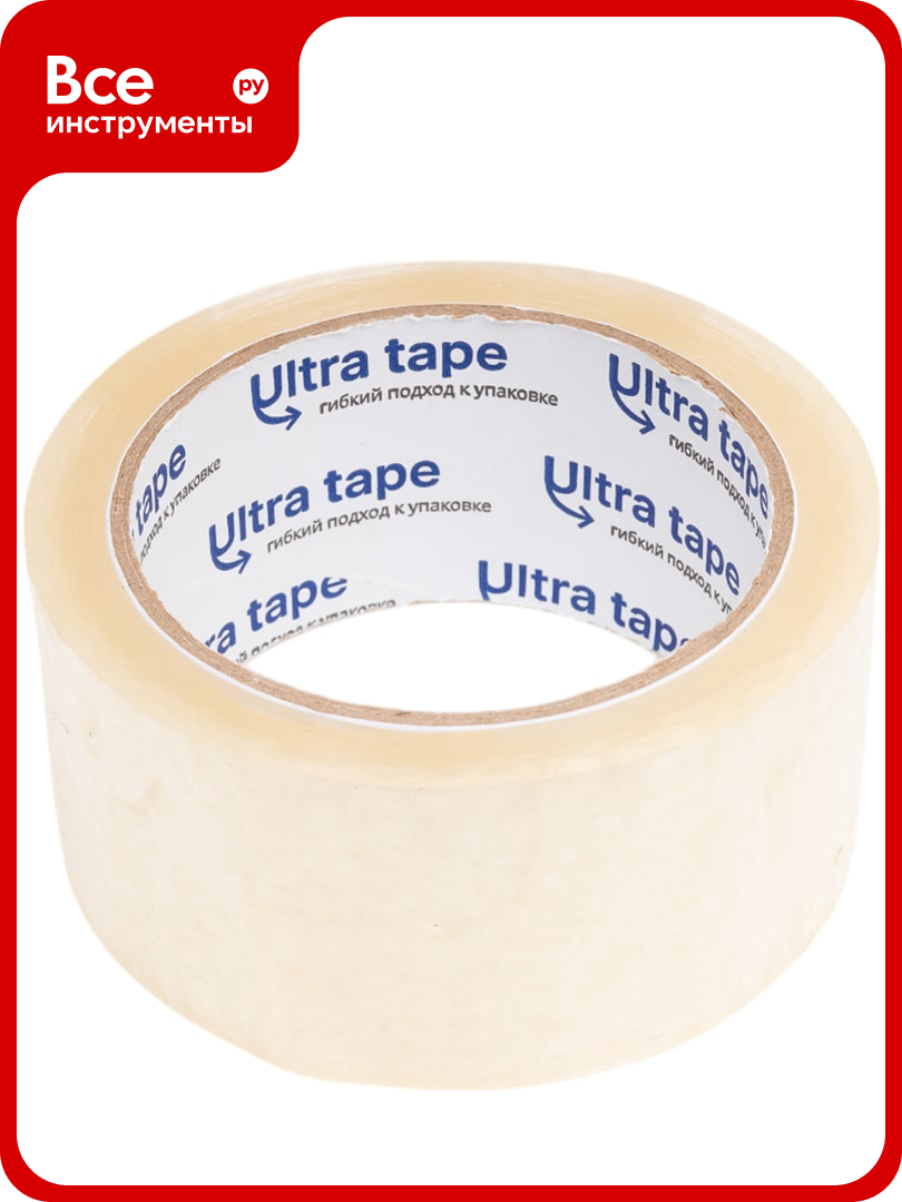 Клейкая лента Ultra tape 48мм 66м 43мкм, прозрачная 4687205075352