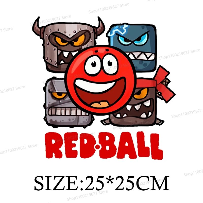 Термонаклейки Red Ball 4 для одежды Красный, CC-206-10-D