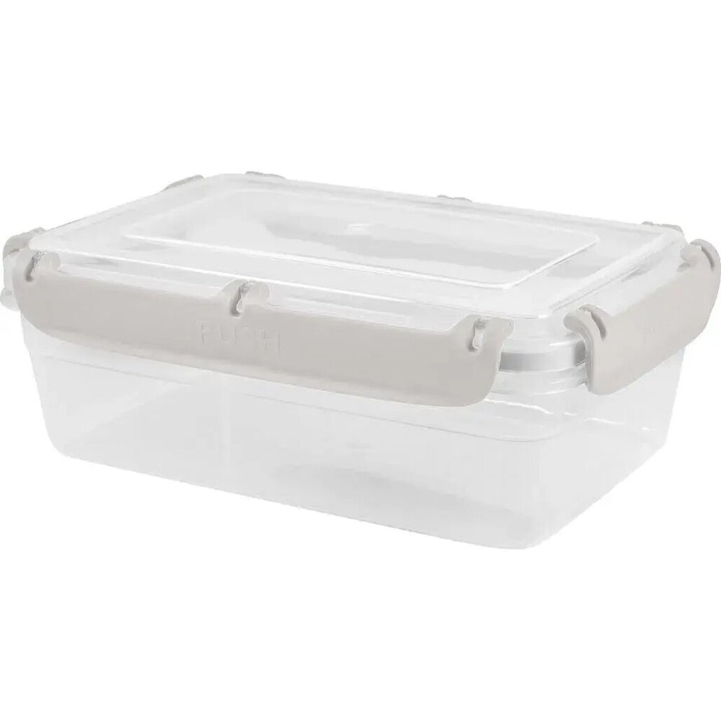 Контейнер пластиковый BERGEN с защелками, 0.8л, пепельный жемчуг, герметичный