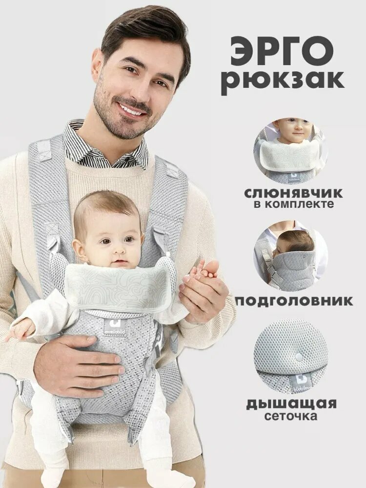 Эргорюкзак кенгуру для новорожденных эргомир слинг переноска