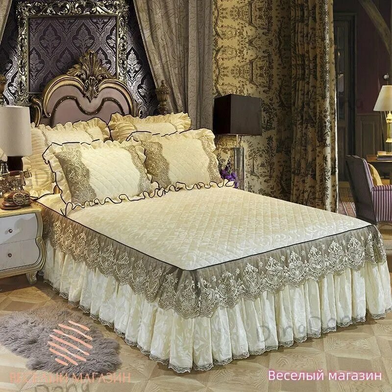 Покрывало с наволочками, Лавсан с размерами: 200 см х 180 см