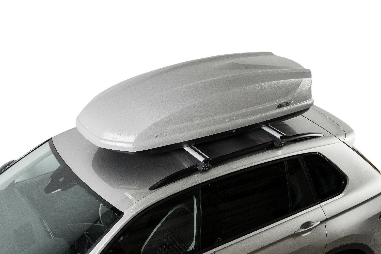 Автомобильный бокс (багажник на крышу) Koffer 1860х860х420 серый матовый (du.