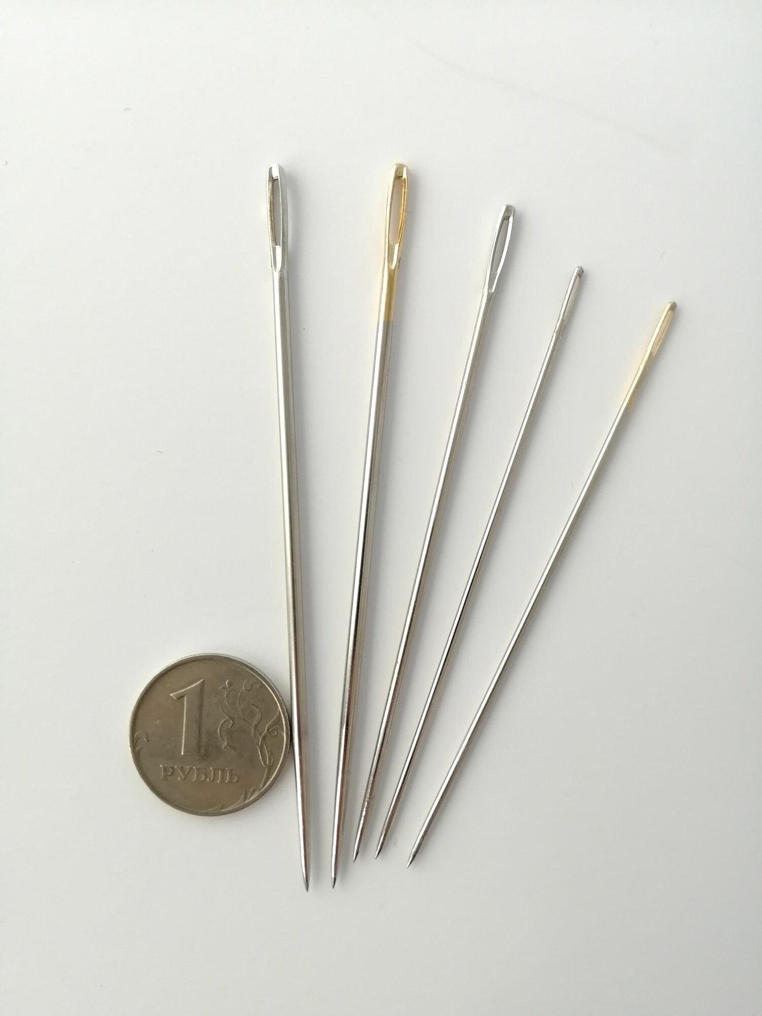 Иглы ручные цыганские Double Long, PONY набор в футляре 5 штук