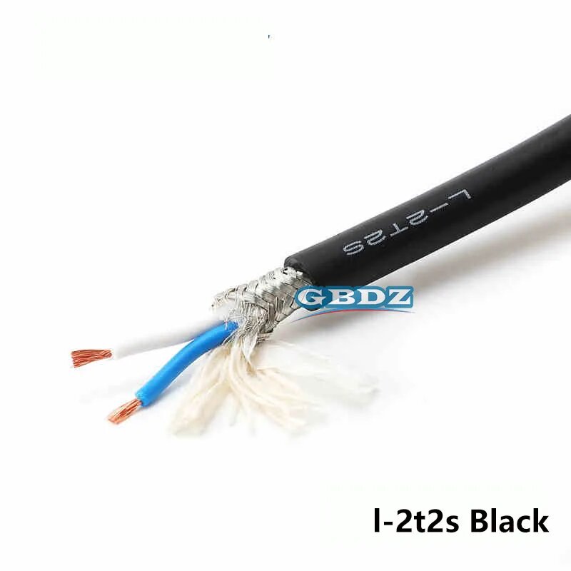 1-30 метров CANARE L-2T2S Япония двухъядерный плетеный аудиокабель Высококачественный сигнальный кабель для подключения микрофона Микрофонный кабель, Black 2T2s, 6m