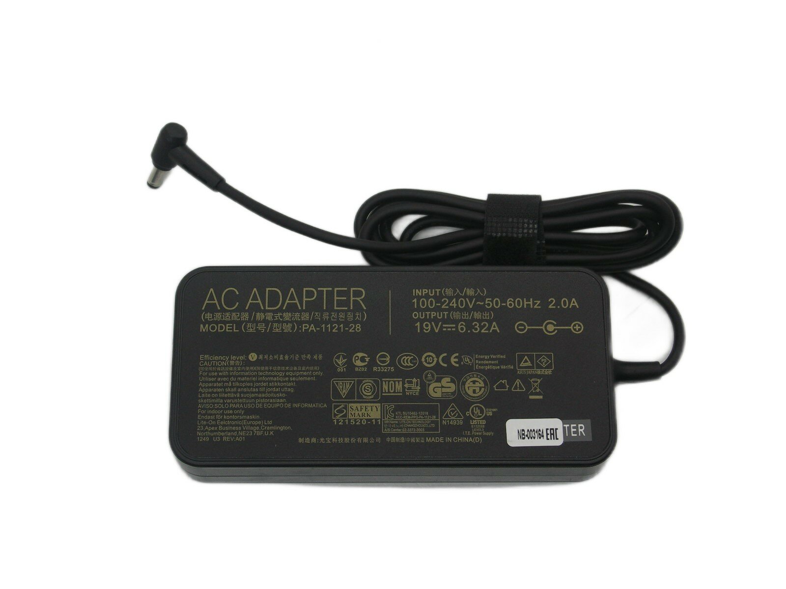 Блок питания для Asus 5.5x2.5мм, 120W, 19V, 6.32A, ORG, slim type, ADP-AS-47