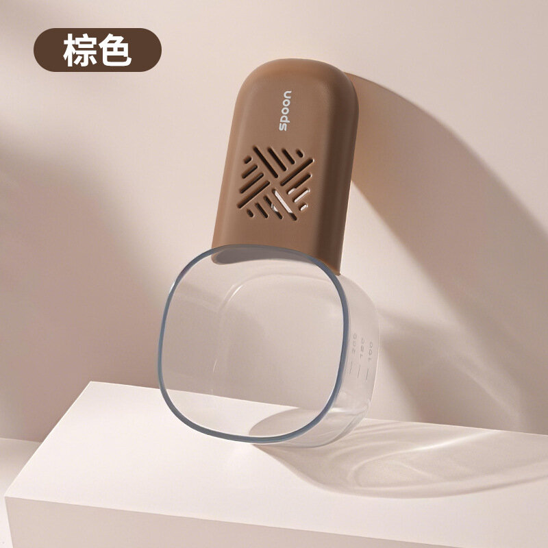 Многофункциональная ложка для риса, ложка для муки, ложка для молочного порошка, ложка для рисовой муки, ложка для зерна, домашняя пластиковая мерная ложка с длинной ручкой и клипсой, ложка для рисовой муки, ложка для корма для кошек