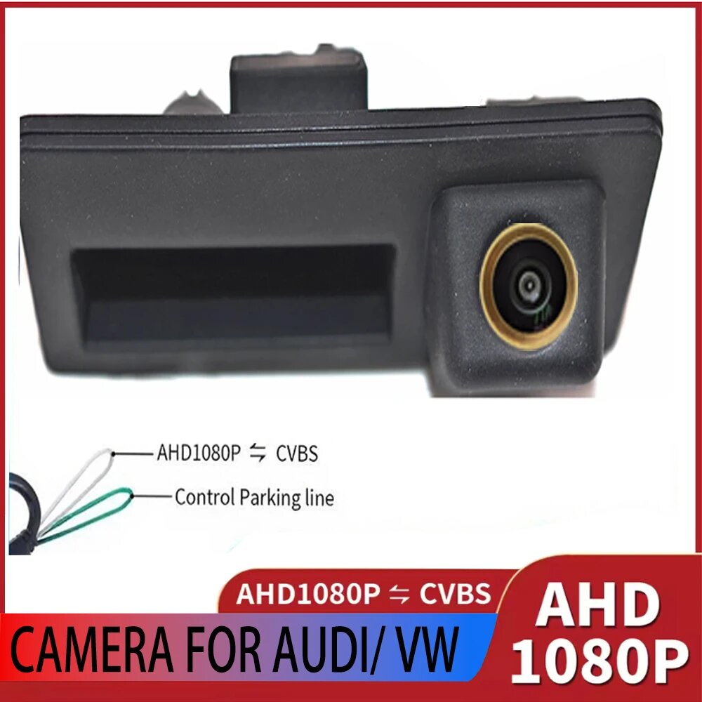 NTSC AHD 1080P камера заднего вида CCD HD автомобильная ручка багажника для Audi A4L A3 CVBS-NTSC