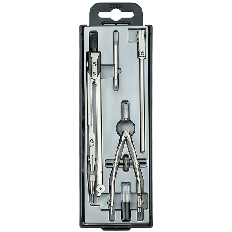 2 шт. Готовальня Globus "Technica", 5 предметов, циркуль 125мм, пластиковый футляр