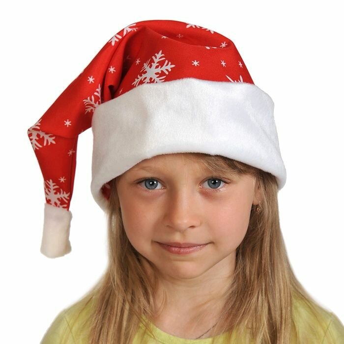 Колпак плюшевый Карнавалофф красный (размер 56-60) (1043)