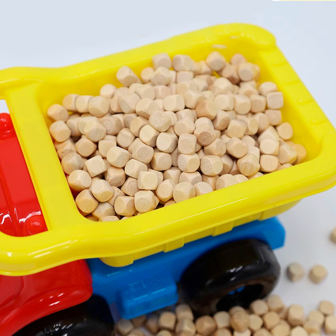 Кубики детские деревянные хиноки 1х1х1см (1кг) для сухого бассейна (≈ 2 литра)