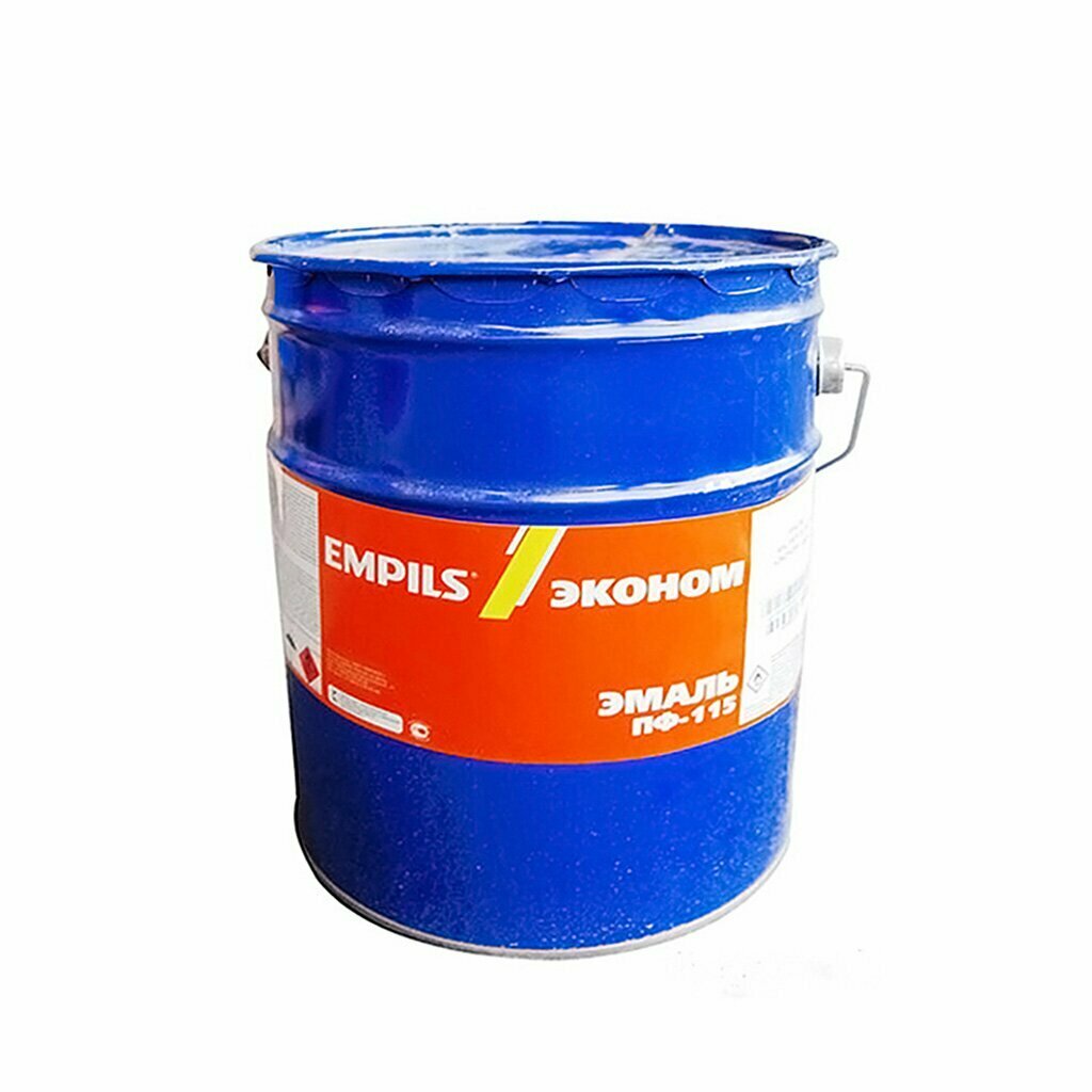 Эмаль Empils "Пром", ПФ-115, глянцевая, черная, 20 кг