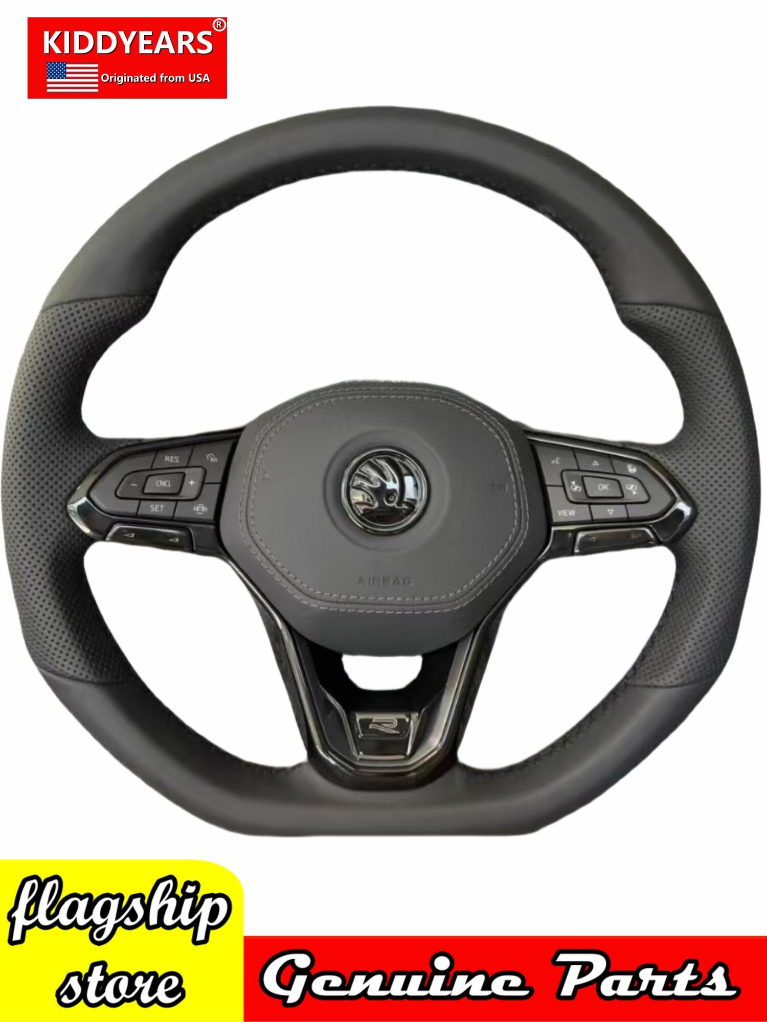 Применяется Volkswagen GOIF 6 Golf gti7 / GTS / Tiguan L SKODA Прикосное жидкокристаллическое многофункциональное рулевое колесо из углеродного волокна в сборе