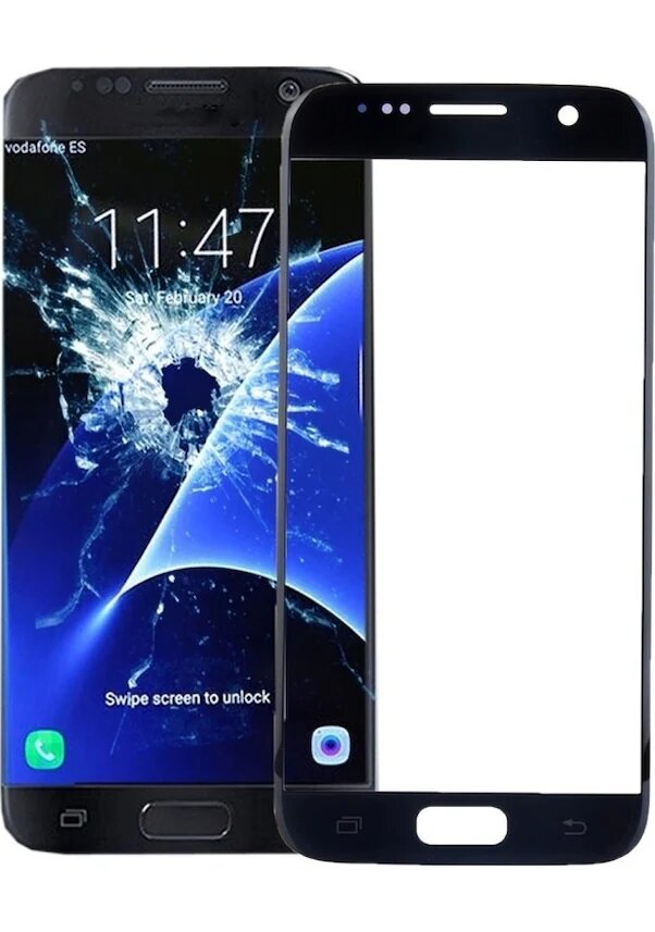 Внешняя стеклянная линза для экрана Samsung Galaxy S7, прозрачный оптический клей OCA