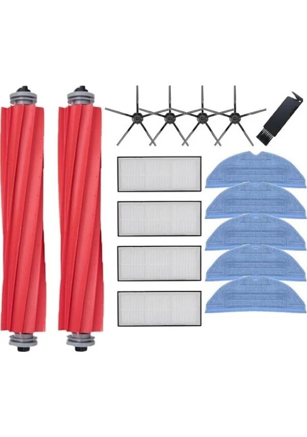 Chelsea S7 S70 S7max T7s T7s Plus, основная щётка, фильтр Hepa, насадка для швабры, запасные части, аксессуары для пылесоса, чёрный цвет