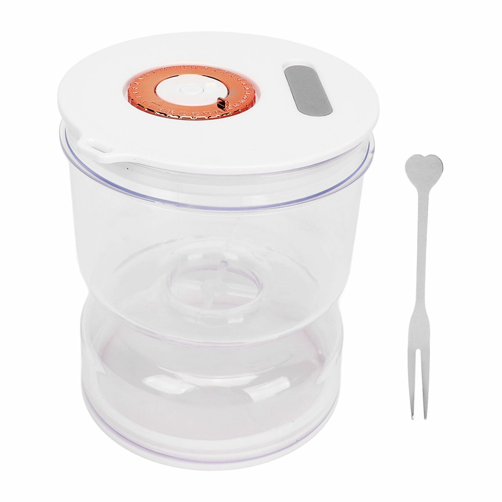 Банка для маринованных огурцов с ситечком, откидная вилка, запись даты, песочные часы, герметичное уплотнение, отделение сухого и влажного продукта, контейнер для хранения продуктов для кухни, оливок