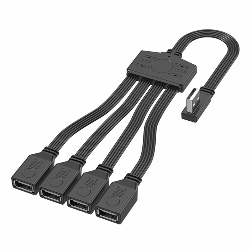 4-портовый USB-кабель-адаптер, 50cm - Левый изгиб