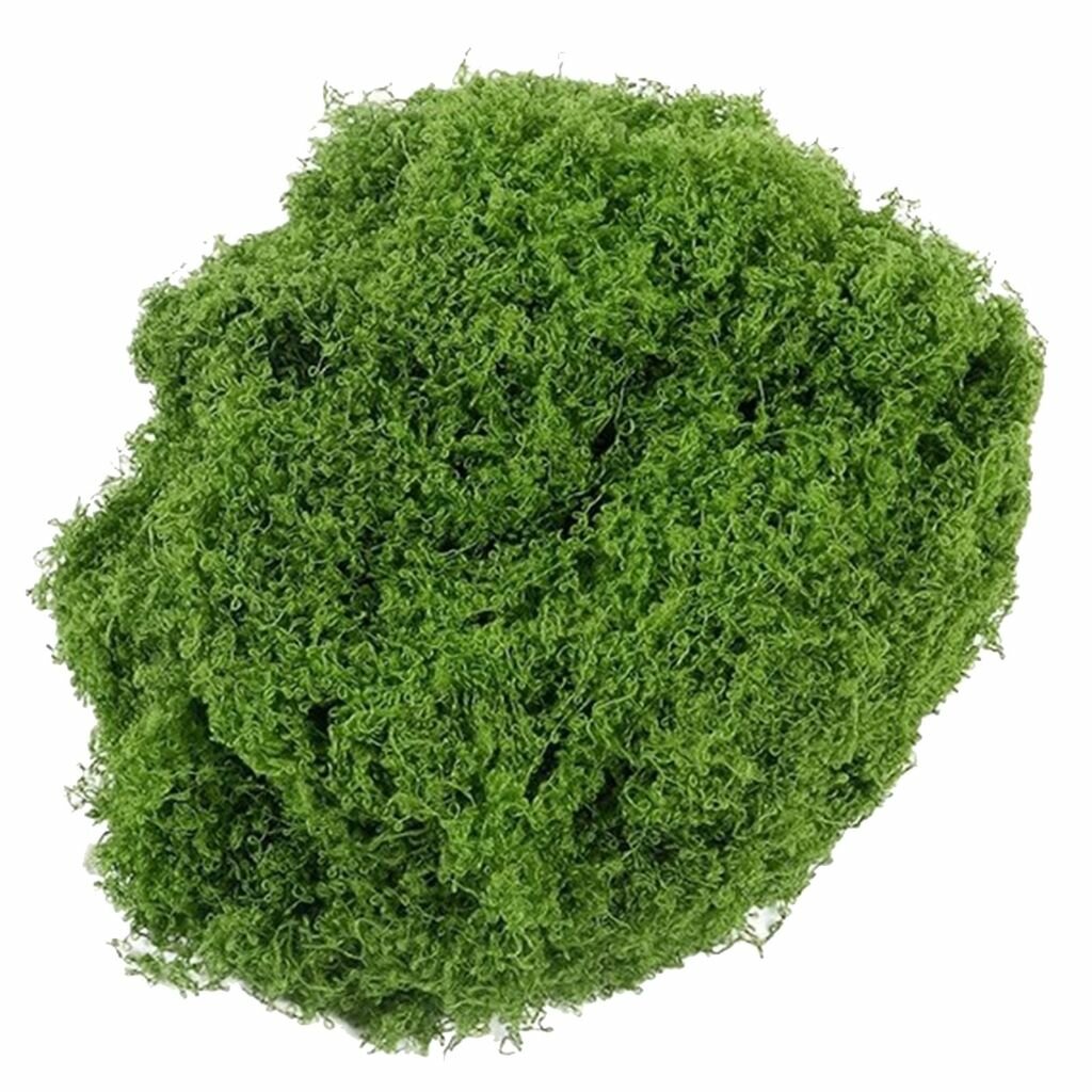 150г Искусственный зеленый мох для растений в горшках