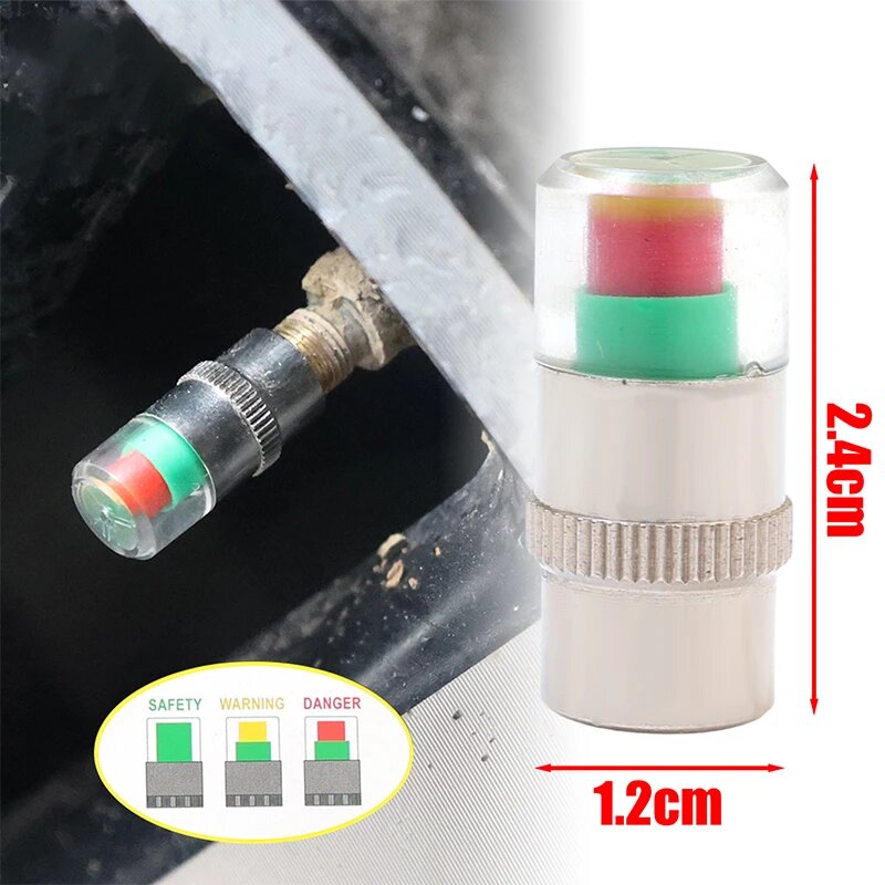 8/4/2/1 шт. индикатор давления в автомобильных шинах, манометр в шинах, индикатор оповещения, 1pc