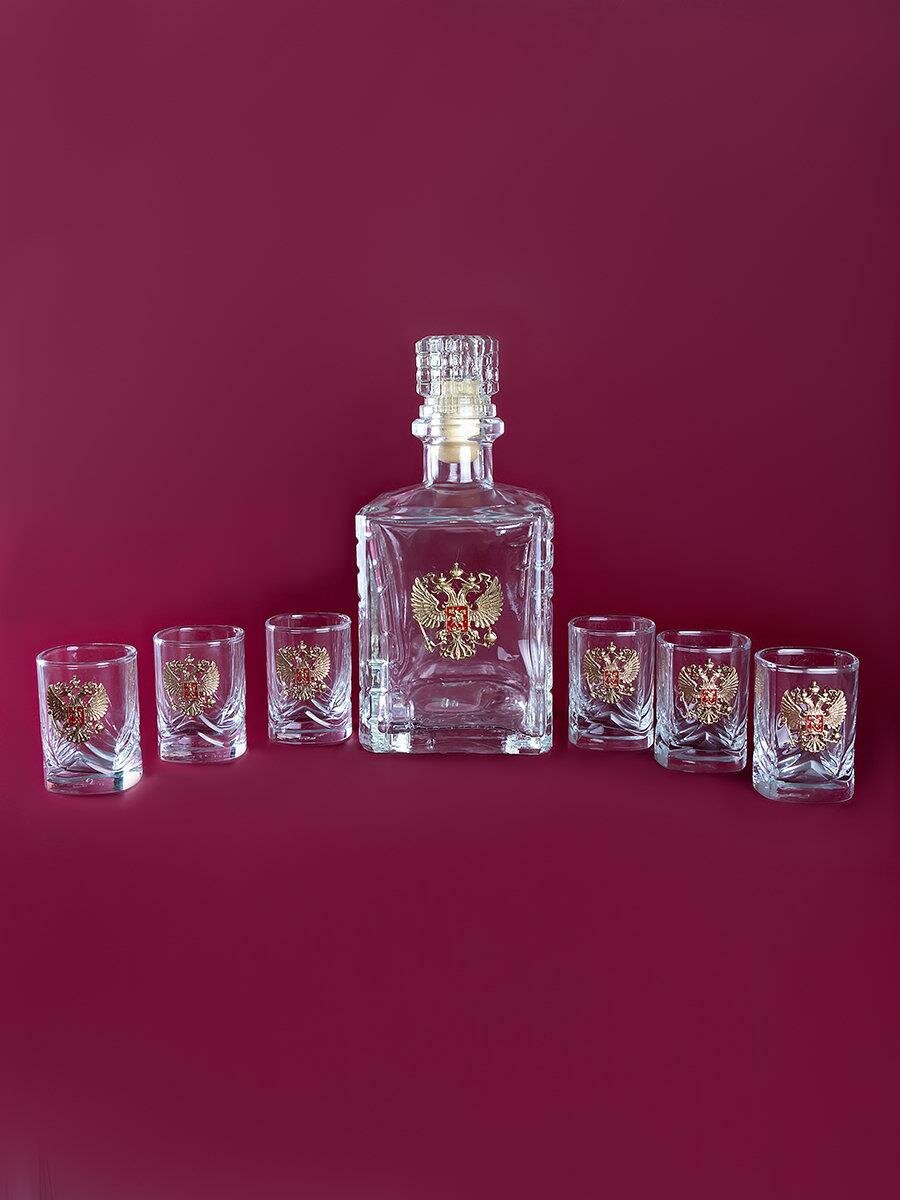 Набор для водки со штофом Золото империи